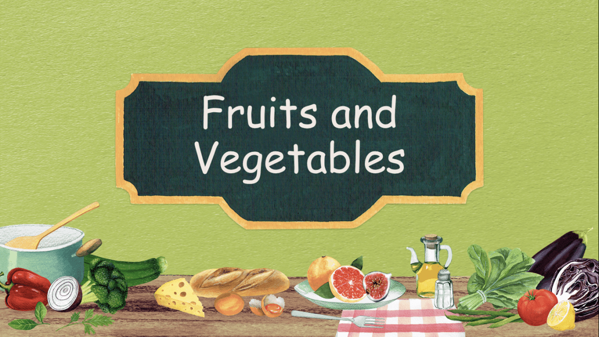 [English] Fruits and Vegetables | Note and Exercise – 老师的话 lao shi de hua