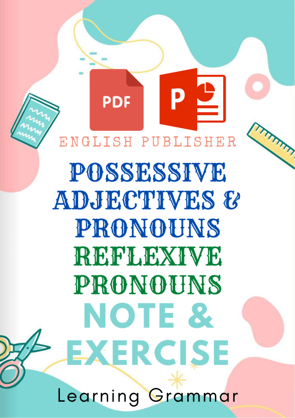 [EP] Possessive Adjectives_Possessive Pronouns_Reflexive Pronouns Cover ...