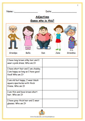 [Year 3 English] Adjectives – 老师的话 lao shi de hua