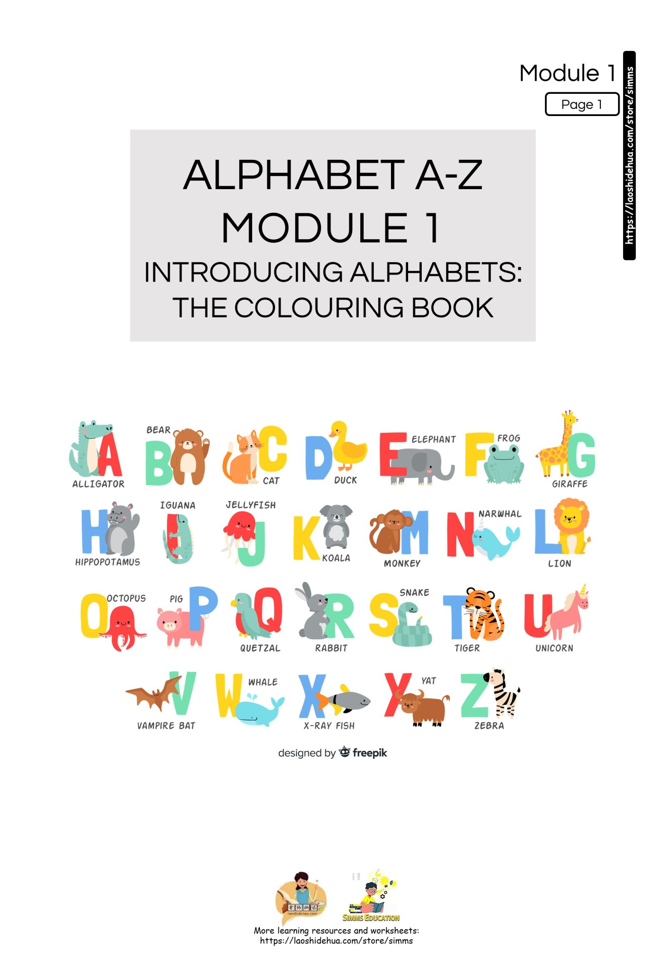 [Pre-School English] Alphabet A-Z Learning Module 学前英文字母A-Z书写 – 老师的话 ...