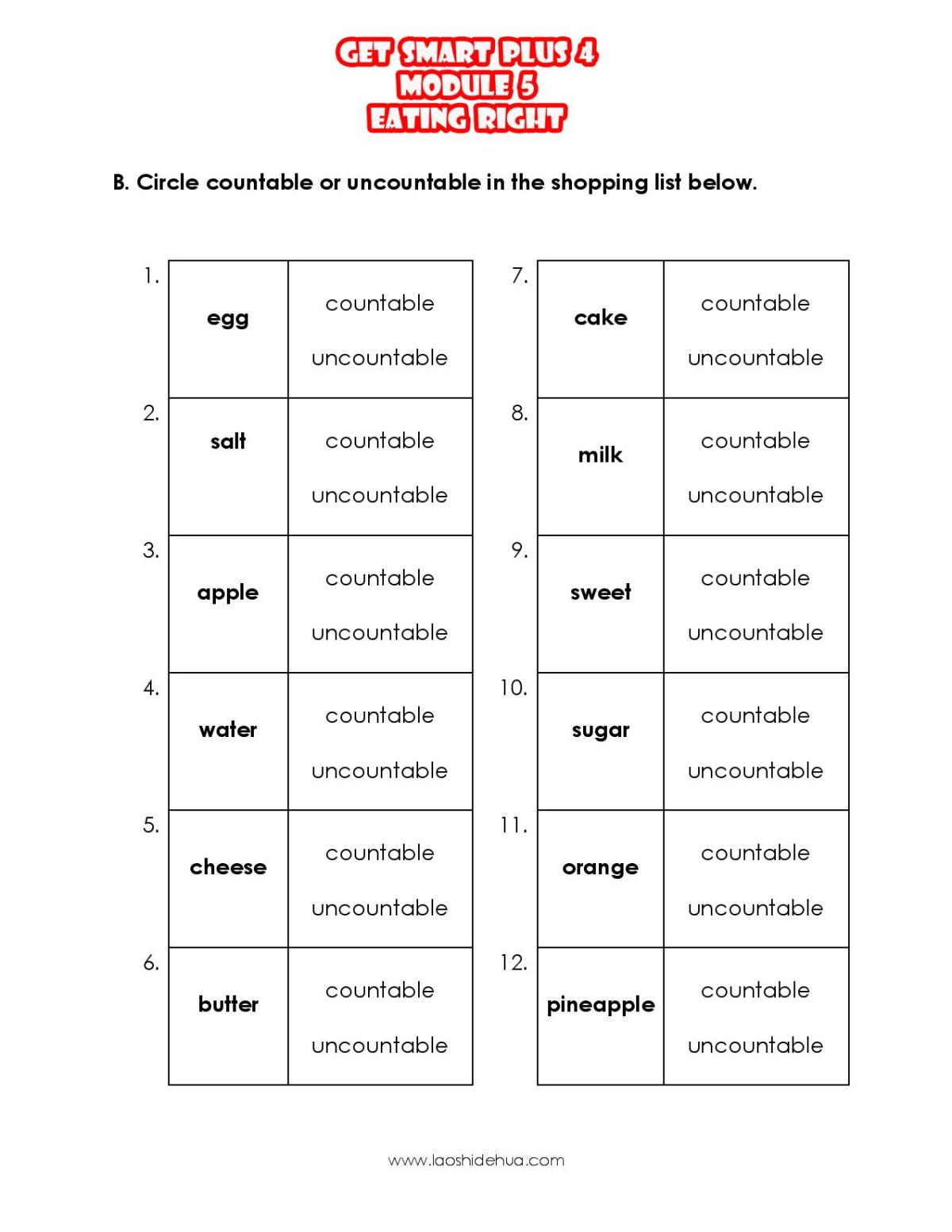 [Year 4 English] CEFR Module Worksheets (Get Smart Plus 4) – 老师的话 lao ...