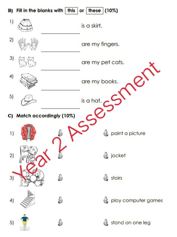 [Year 2 English] SuperMinds Assessment – 老师的话 lao shi de hua