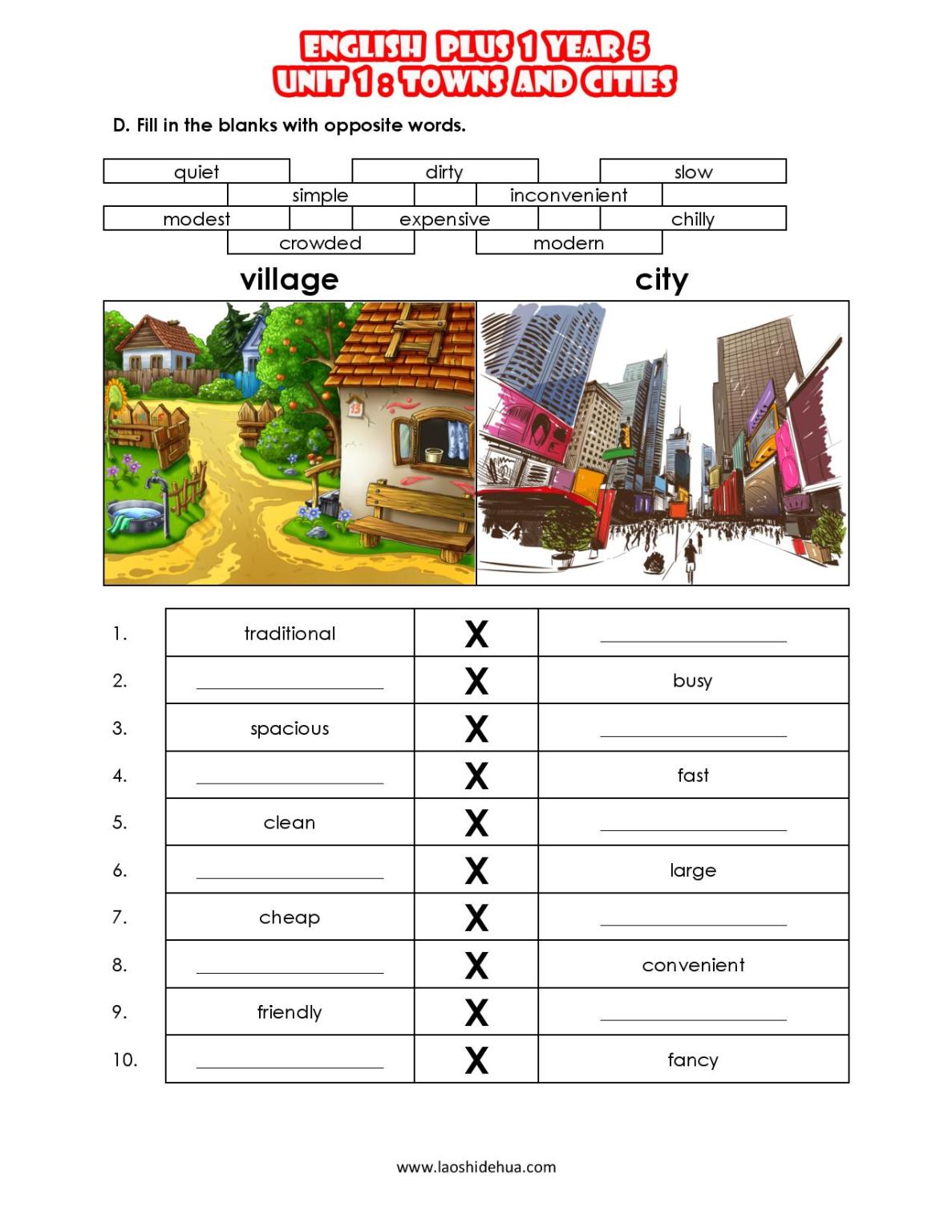 [Year 5 English] CEFR Module Worksheets (English Plus 1) – 老师的话 lao shi ...