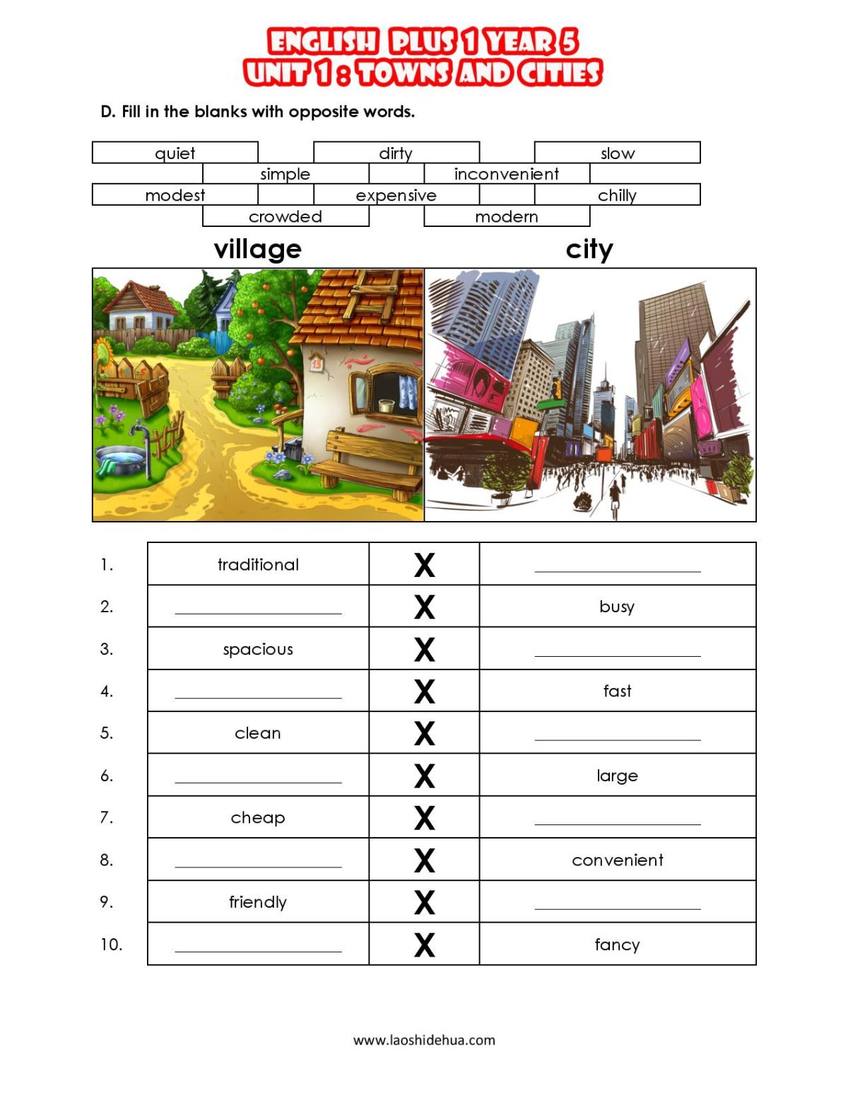 [Year 5 English] CEFR Module Worksheets (English Plus 1) – 老师的话 lao shi ...