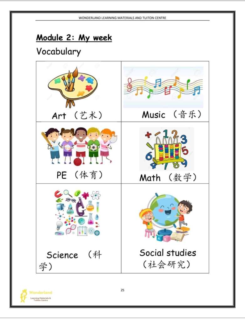 [Year 4 English] CEFR Notes and Exercises – 老师的话 lao shi de hua