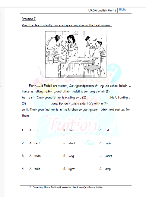 [English] UASA Part 2 ~ Year 4/5/6 – 老师的话 lao shi de hua