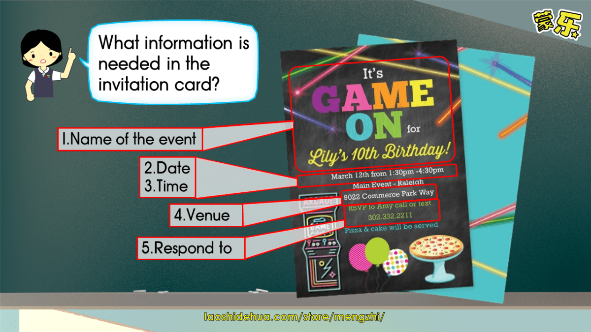 [Year 4 English] Writing PowerPoint – 老师的话 lao shi de hua