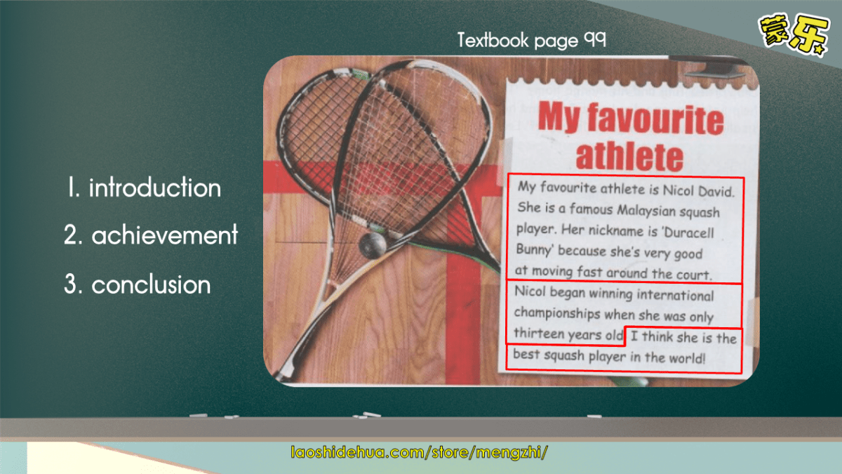 [Year 4 English] Writing PowerPoint – 老师的话 lao shi de hua