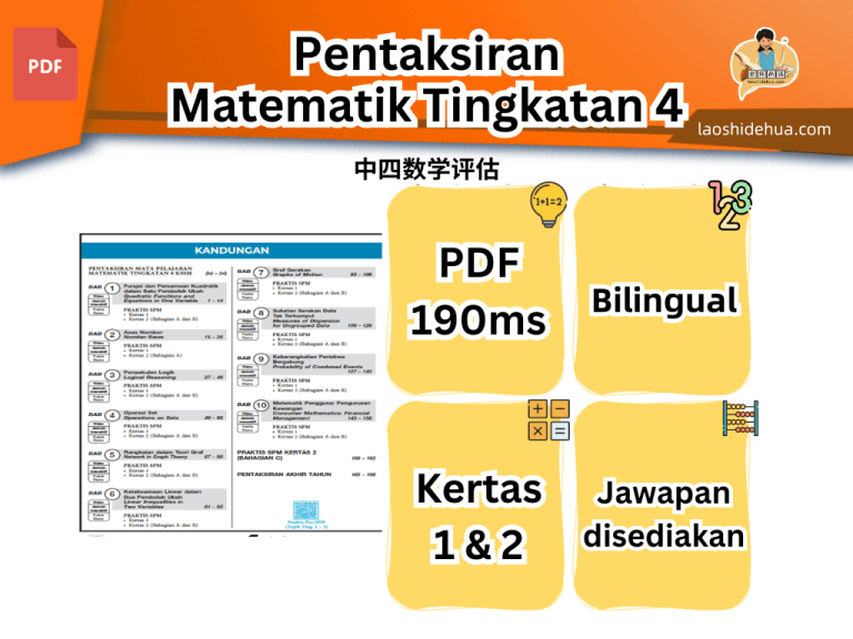 Tingkatan 4 Math Pentaksiran mengikut tema buku teks beserta langkah ...