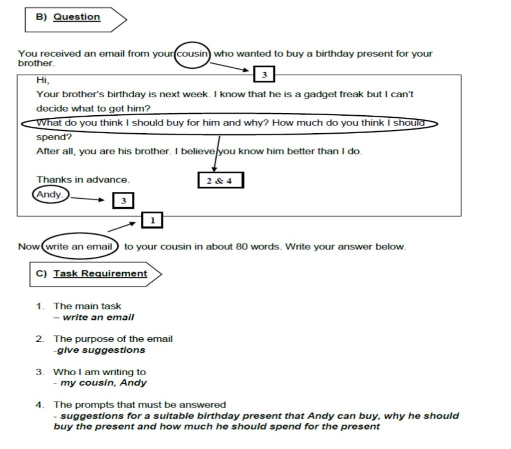 SPM English Paper 2 Guided Writing – 老师的话 lao shi de hua