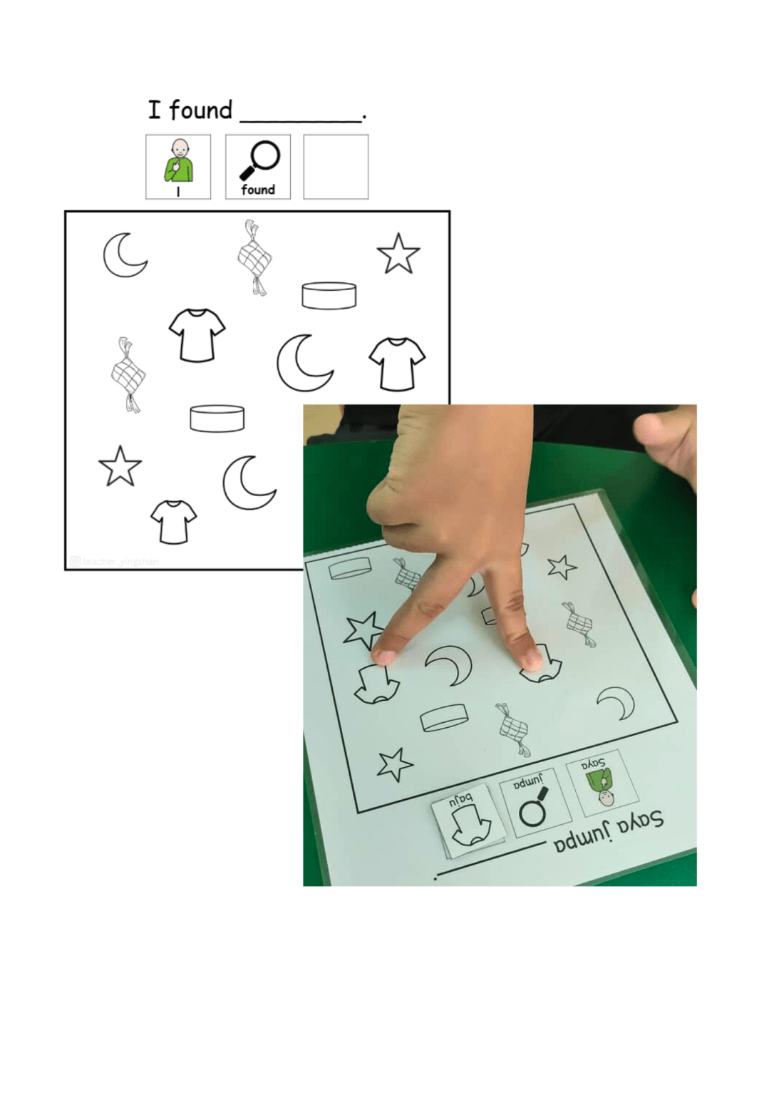 Raya worksheet – 老师的话 lao shi de hua