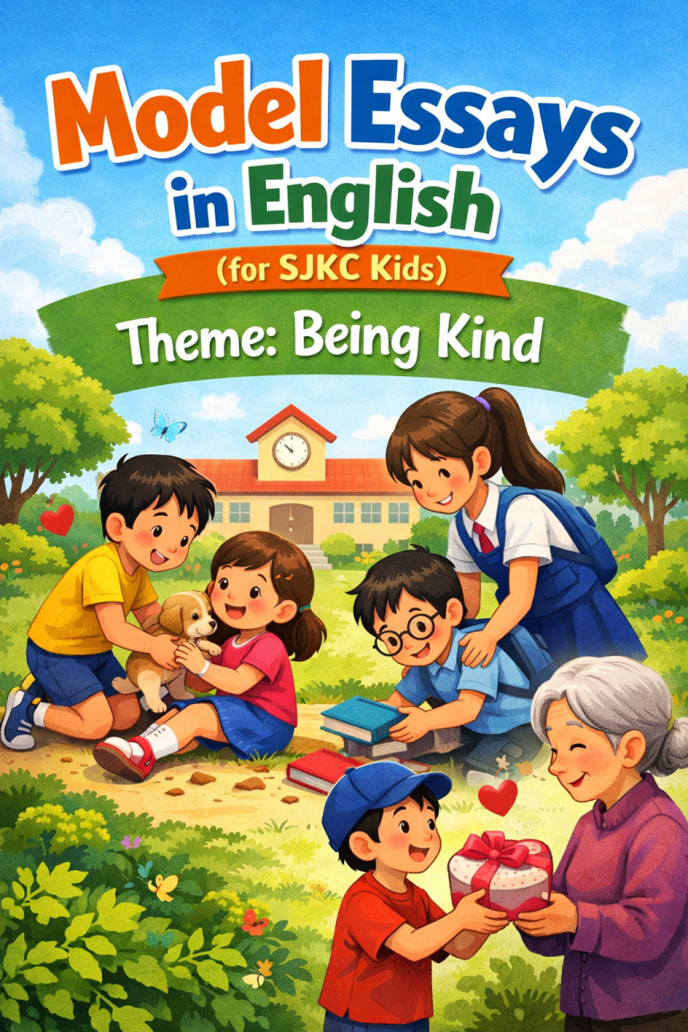Model Essays in English (for SJKC Kids) – 老师的话 lao shi de hua